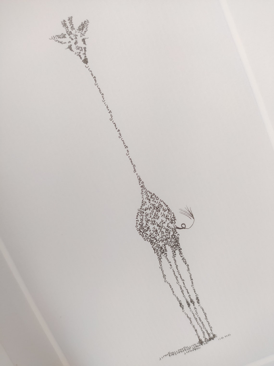 Wordart Giraffe | Written Words | Baby Giraffe | | Calligram ...