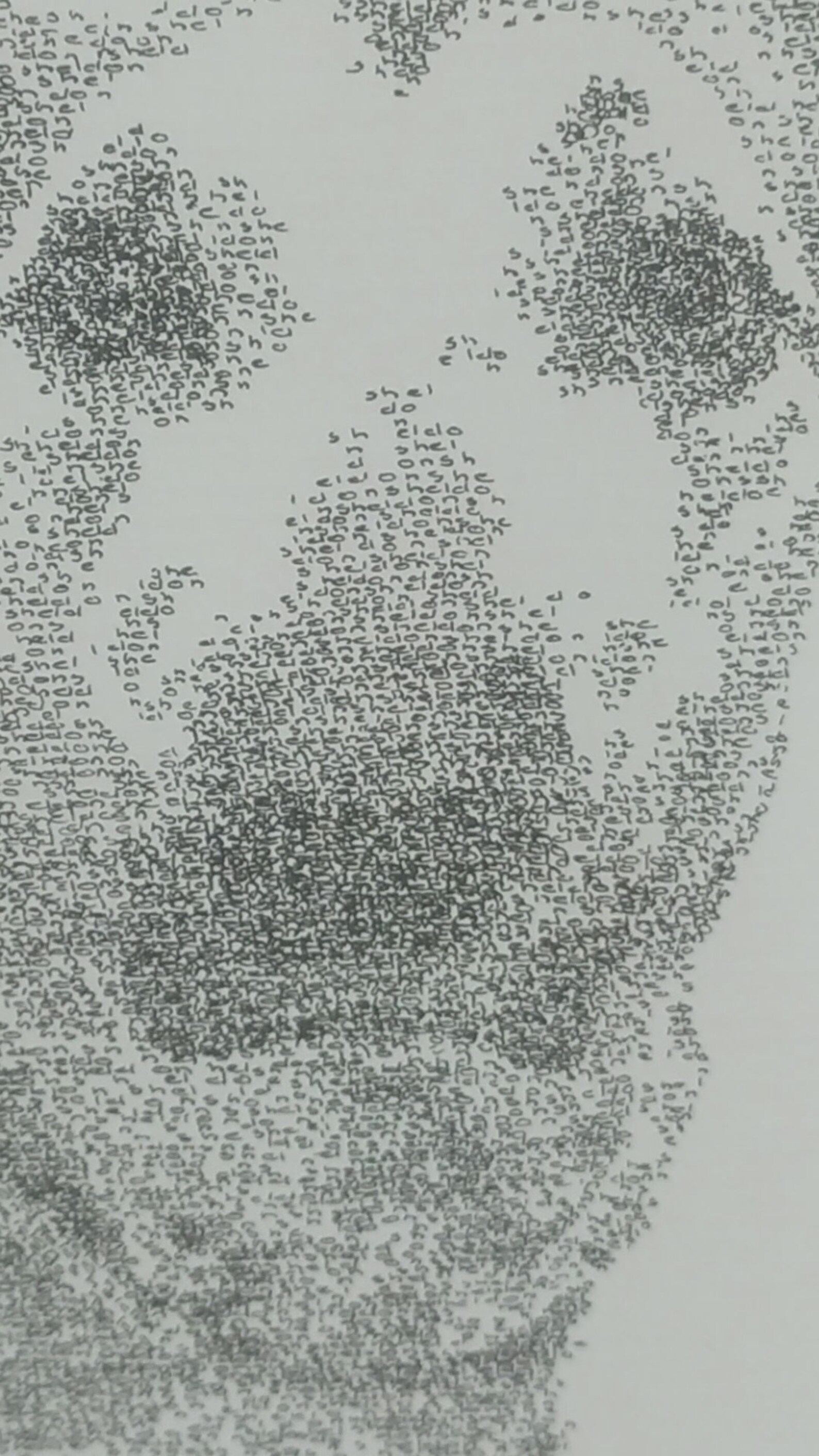 Wordart Unique Portrait of Your Pet | Handwritten With His Name ...