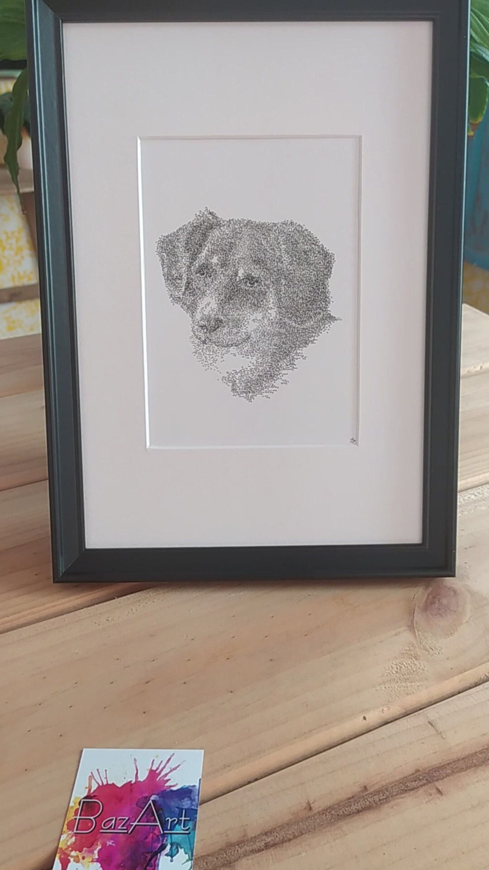 Wordart Unique Portrait of Your Pet | Handwritten With His Name ...