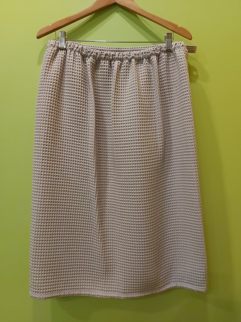 Men's Cotton Waffle Weave Sauna Kilt: Bath Pool Towel Wrap With Pocket ...