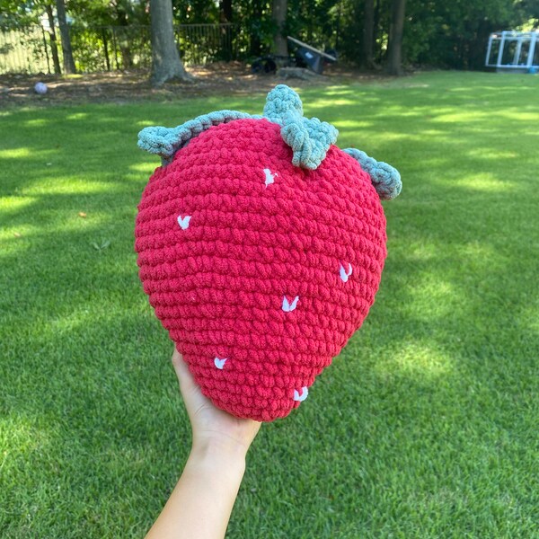 Crocheted Strawberry - Etsy