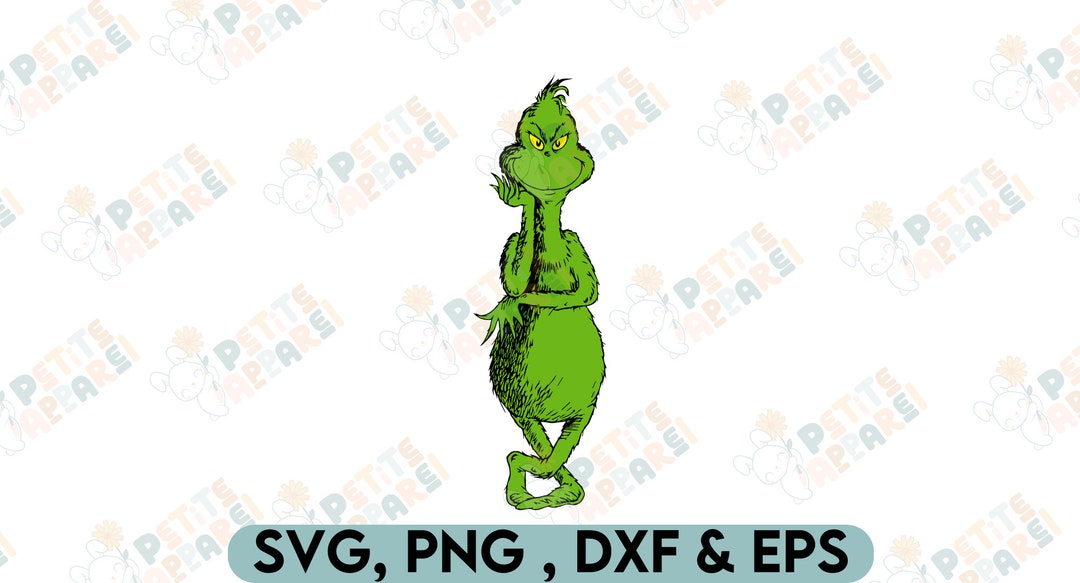Dr Seuss Grinch Full Body SVG - Etsy Australia