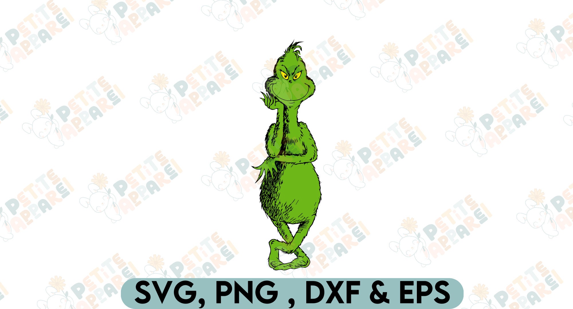 Dr Seuss Grinch Full Body SVG - Etsy Australia