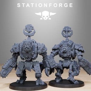 3D Printed Orkaz Bots Infantry by Stationforge Miniatures - Etsy