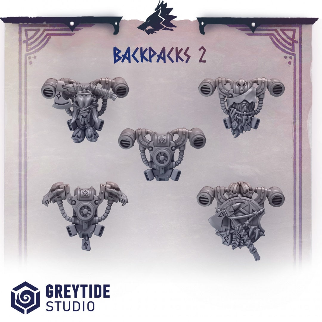 3d Printed Pack Hunters Backpacks X10 by Greytide Studio - Etsy