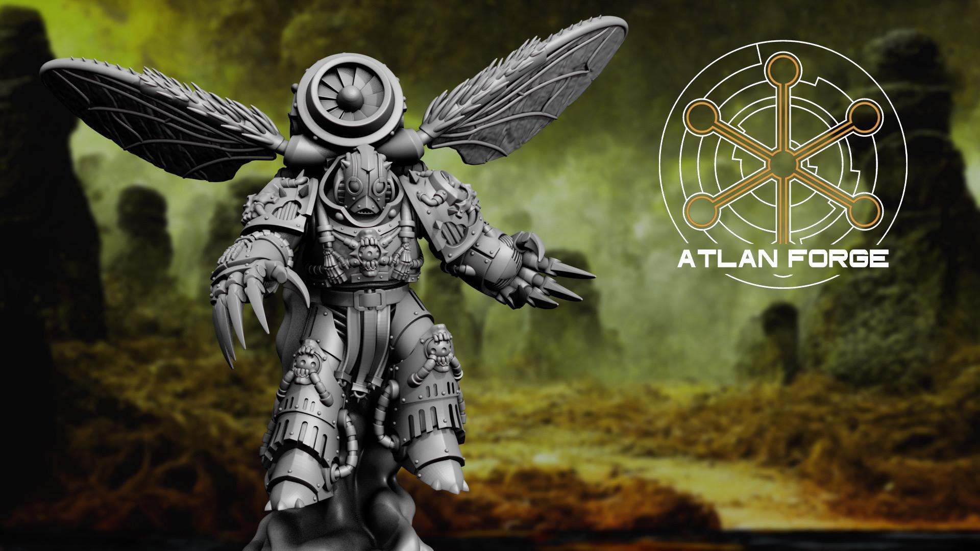 3d Printed Mortis Wings of Rot X5 by Atlan Forge Miniatures - Etsy