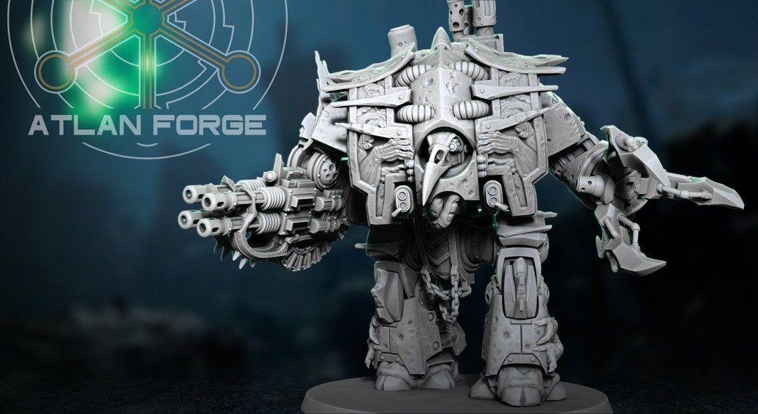 3d Printed Mortis Harvester Dreadnought by Atlan Forge Miniatures - Etsy