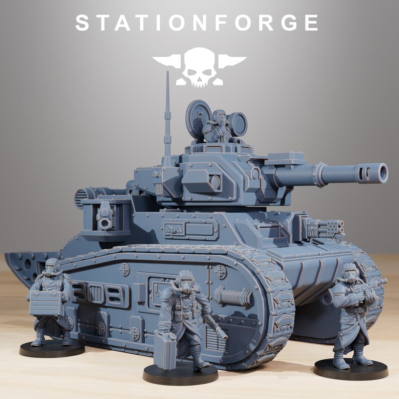 3D Printed Grimguard Light Tank by Stationforge Miniatures - Etsy