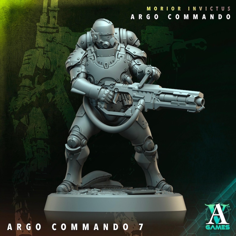 3D Printed Argo Commando by Archvillain Games - Etsy