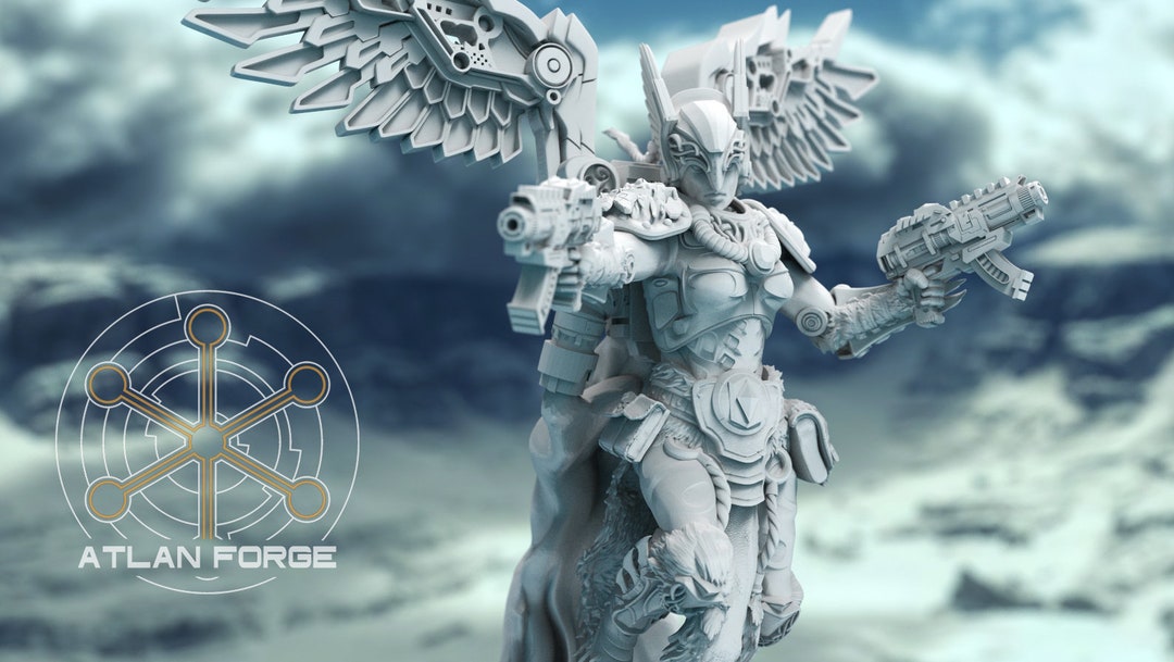 3d Printed Asgardian Valkyrie by Atlan Forge Miniatures - Etsy
