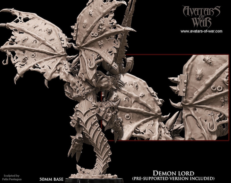 3D Printed Lord of Wrath by Avatars of War - Etsy