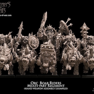 3D Printed Orc Boar Rider Regiment by Avatars of War - Etsy