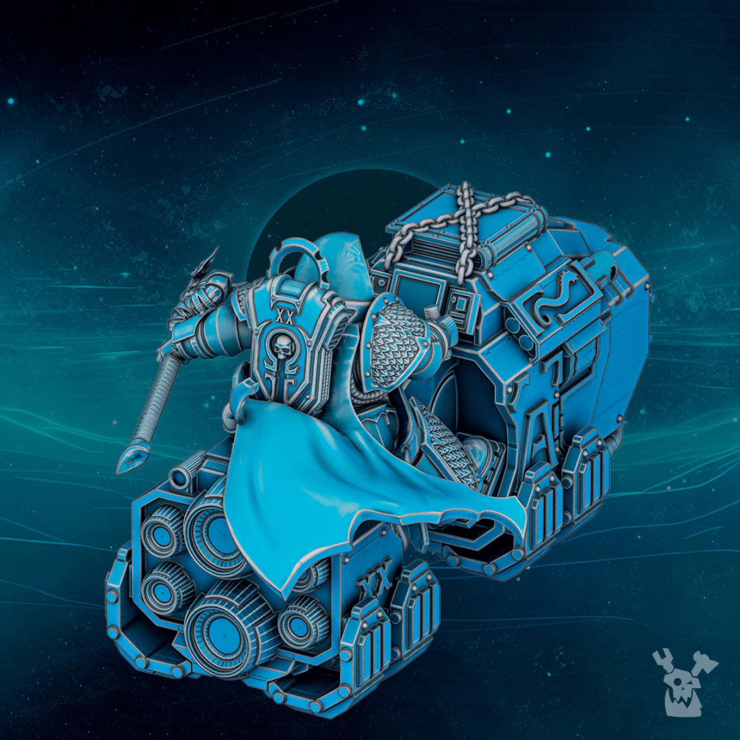 3d Printed Scylla Legion Mage on Bike by Dakkadakka Miniatures - Etsy