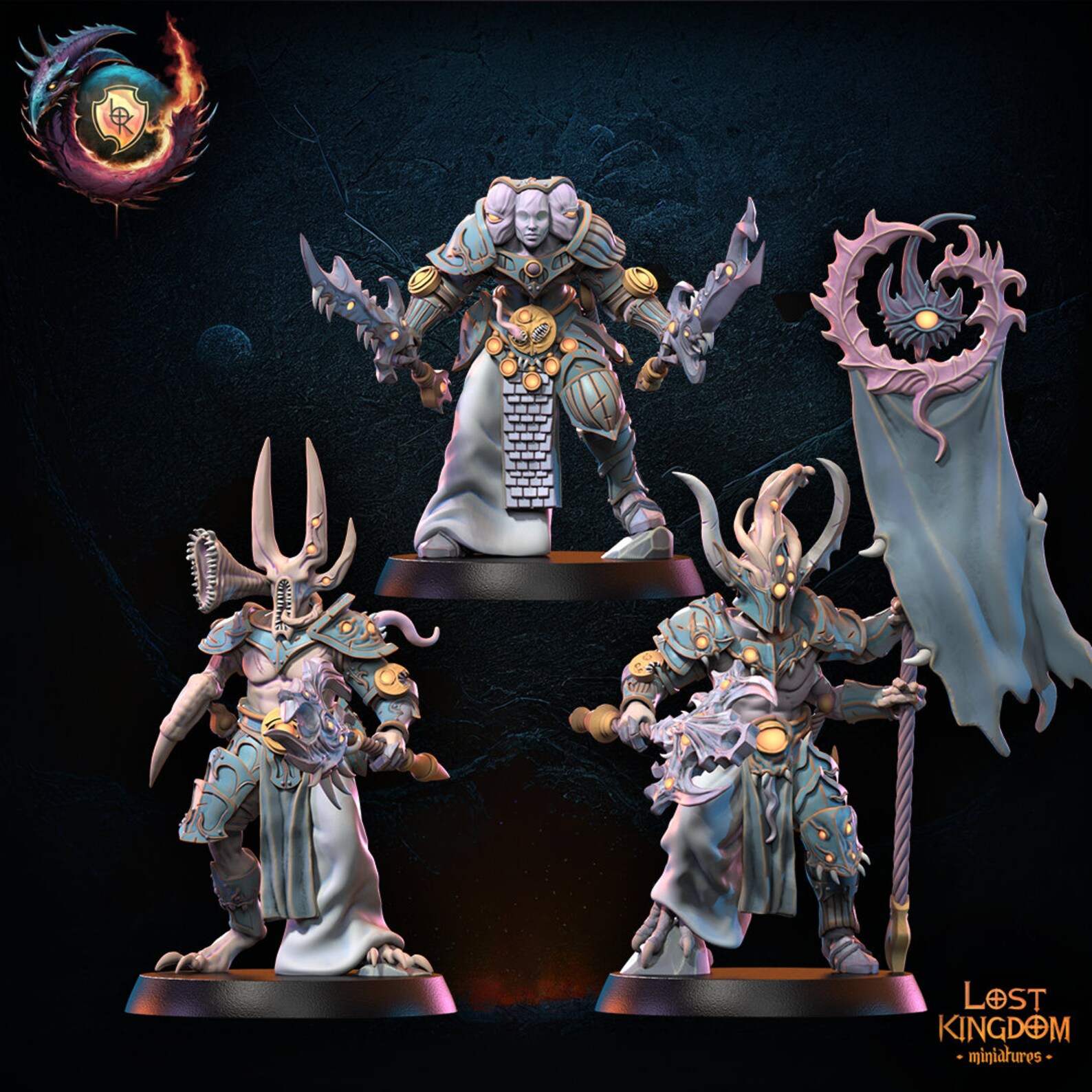 3D Printed Transmutation Regiment Command Group by Lost Kingdom ...