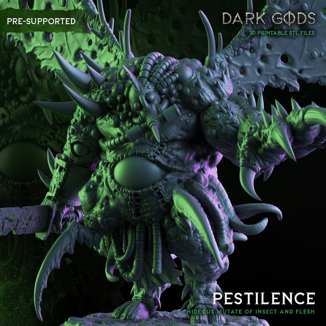 3D Printed Pestilence by Dark Gods Miniatures - Etsy