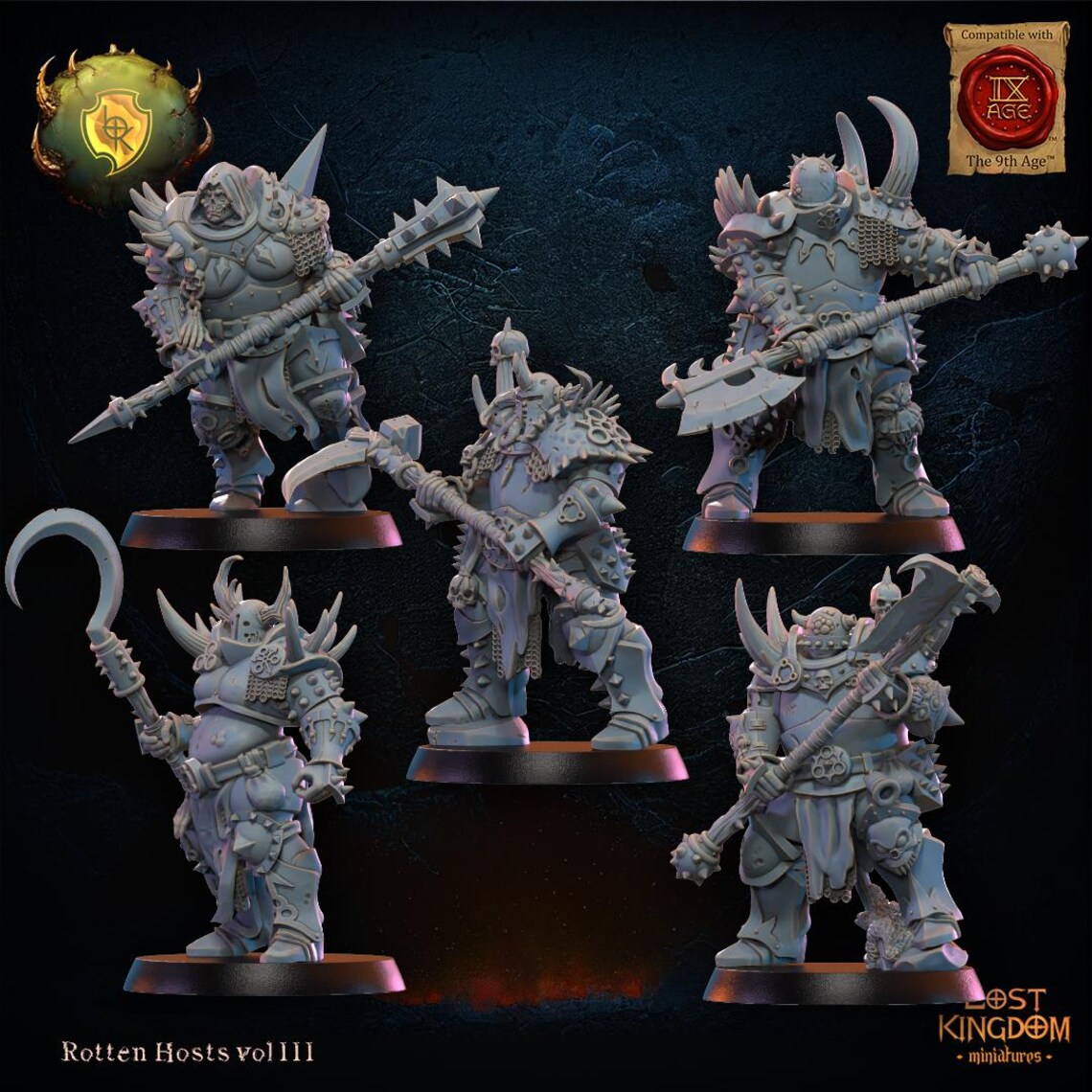 3D Printed Putrid Chosen Regiment X10 by Lost Kingdom Miniatures - Etsy