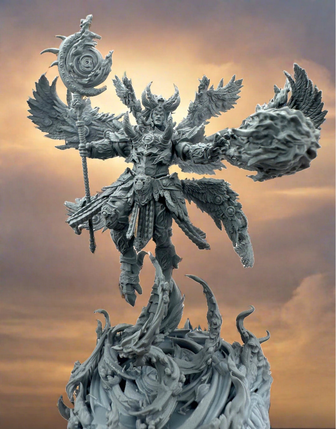 3D Printed Giant Wizard by 3dartguy Miniatures - Etsy