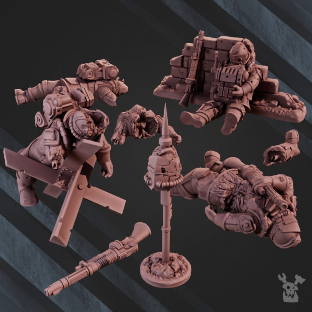 3d Printed Fallen Soldiers Set - Etsy