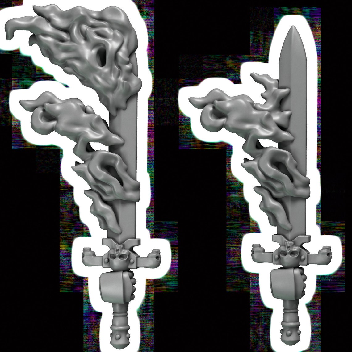 3d Printed Cursed Company Swords X10 by Greytide Studio - Etsy