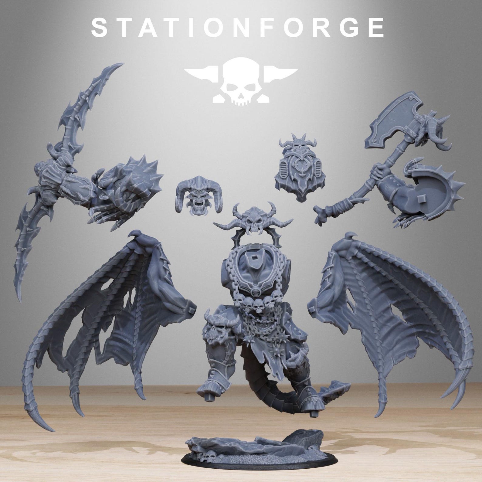 3D Printed Corrupted Demon by Stationforge Miniatures - Etsy