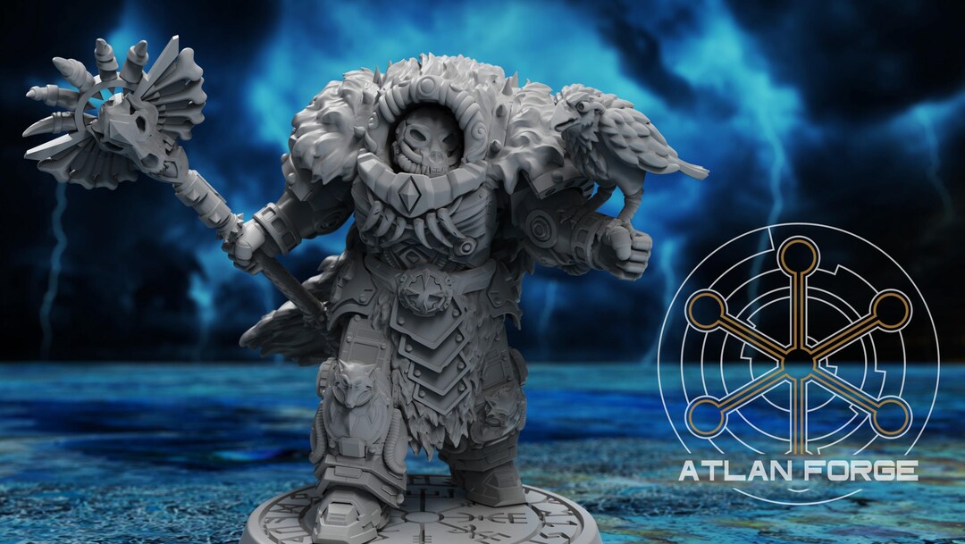 3d Printed Asgardian Storm Priest by Atlan Forge Miniatures - Etsy