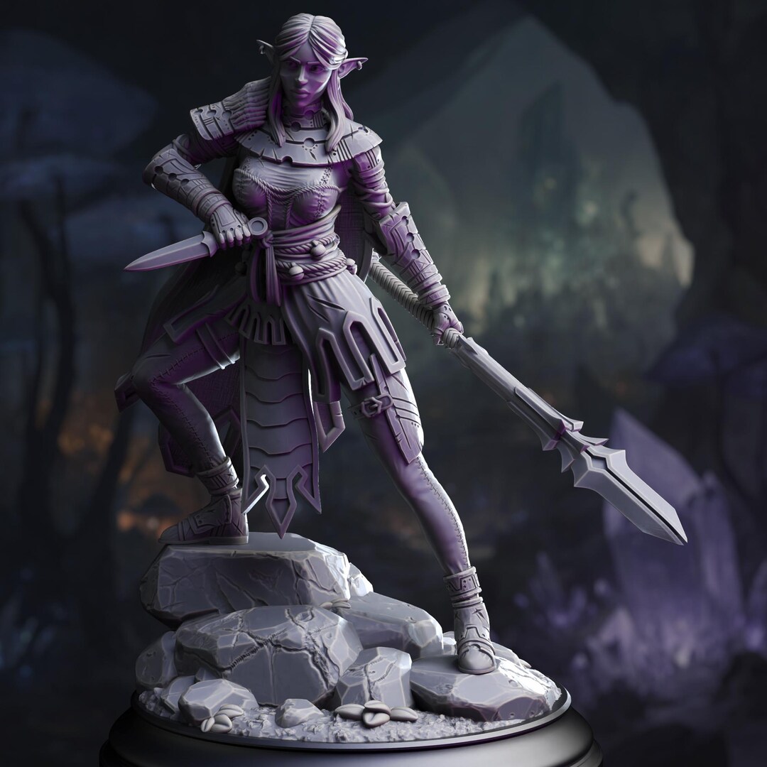 3D Printed Drow Pathfinder by DM Stash - Etsy