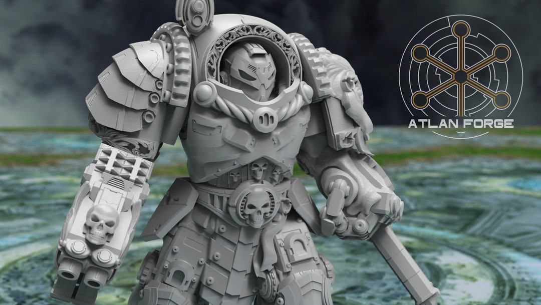 3d Printed Knights Angelic Dominator by Atlan Forge Miniatures - Etsy