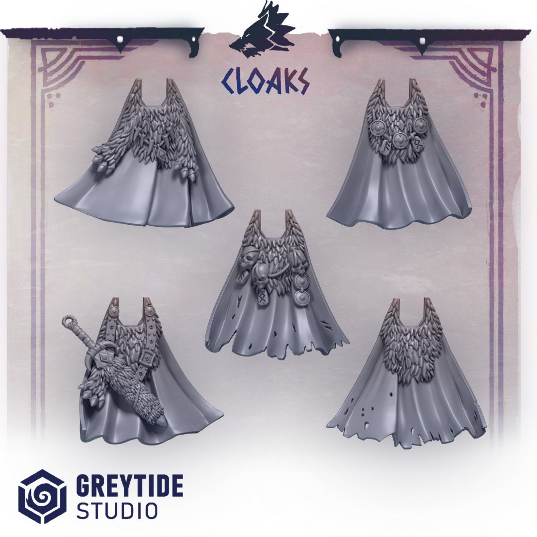 3d Printed Cloaks X10 by Greytide Studio - Etsy