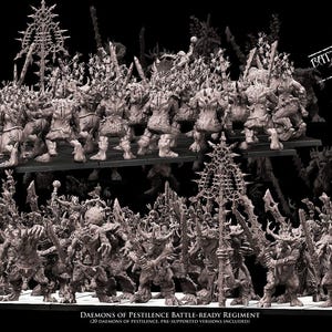 3D Printed Demons of Pestilence by Avatars of War - Etsy