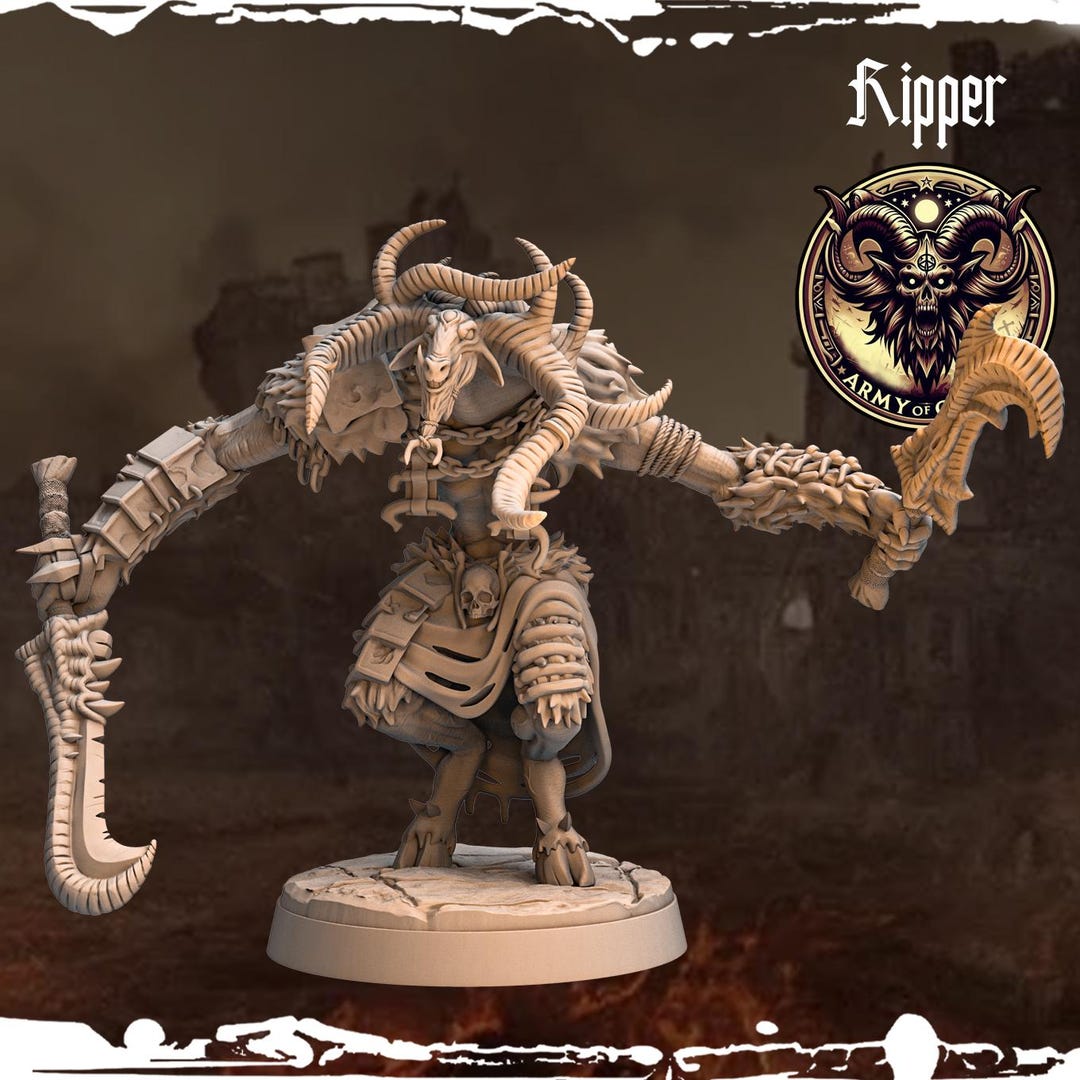 3D Printed Chaos Beast Ripper by Monolith Arts - Etsy