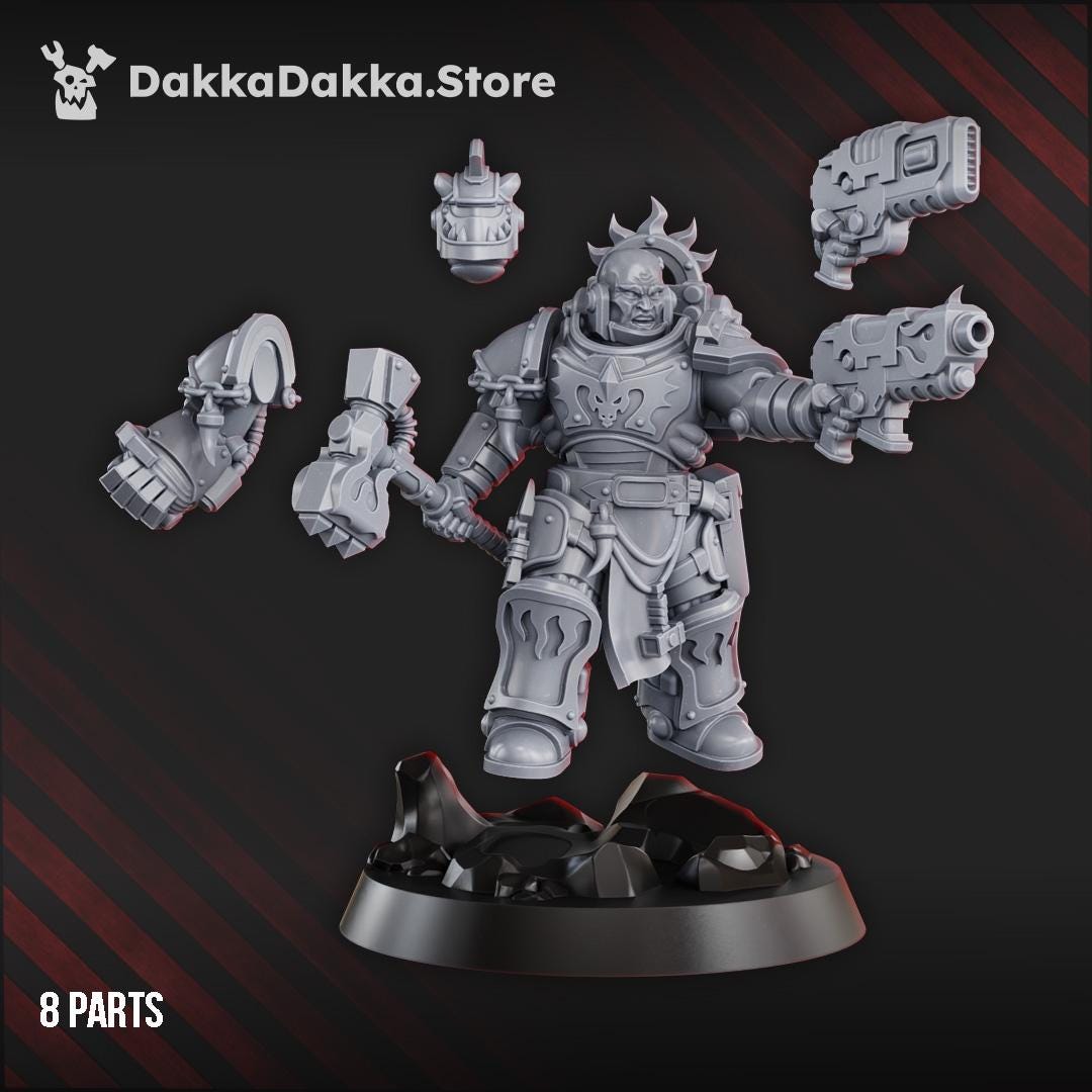 3D Printed Lieutenant Argus Sauros by Dakkadakka Miniatures - Etsy