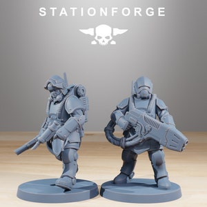 3D Printed Royal Guard Commandos X10 by Stationforge Miniatures - Etsy
