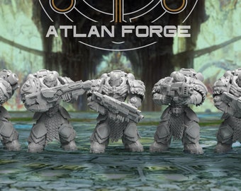 Templar Aegis Rangers Grimdark Sci-fi Tabletop Gaming Miniature 28 Mm ...