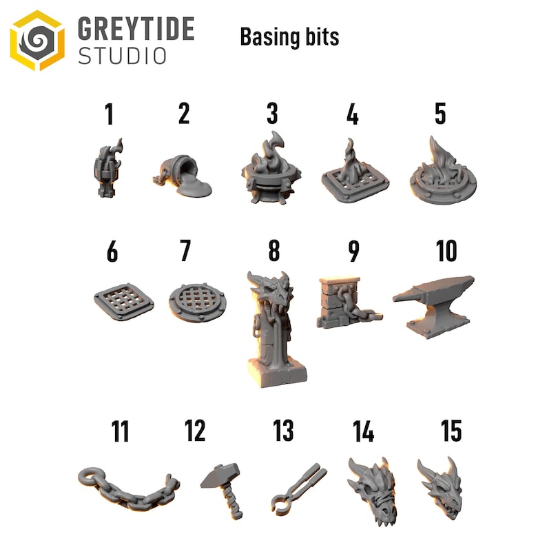 3d Printed Anvil Wardens Basing Bits by Greytide Studio - Etsy