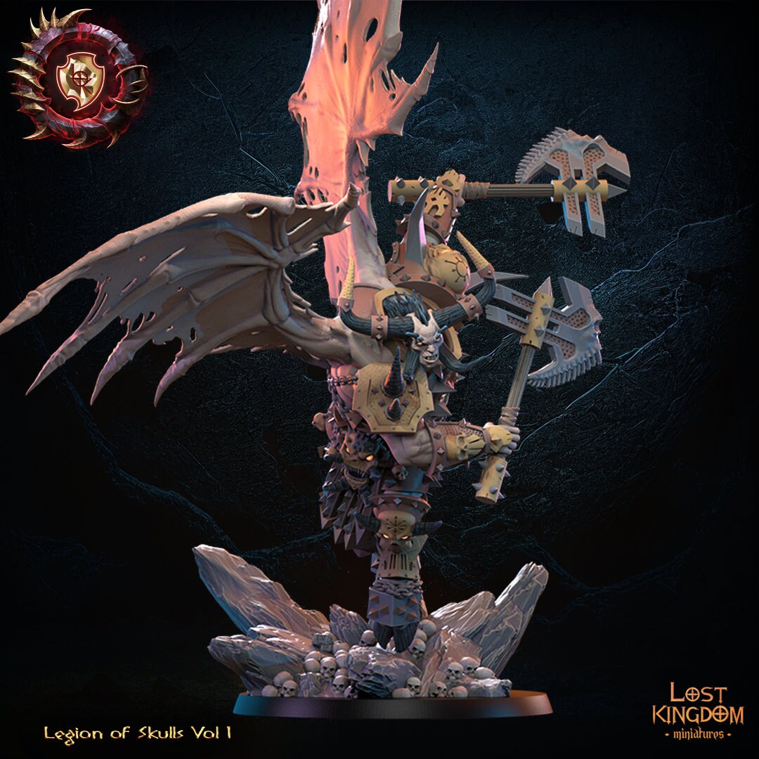 3D Printed Daemon Prince of the Legion by Lost Kingdom Miniatures - Etsy