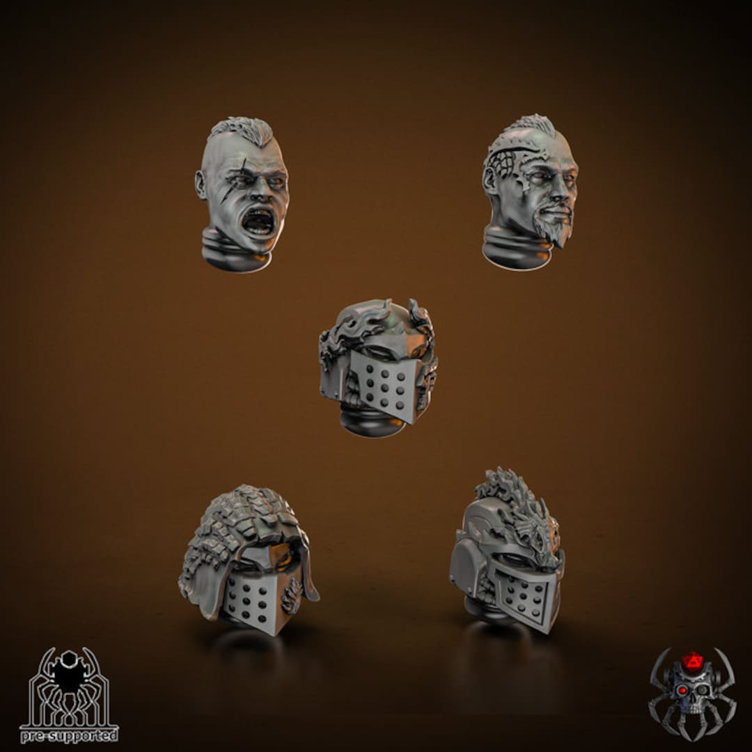 3D Printed Flame Lizards Blade Master Helmets X10 by ...