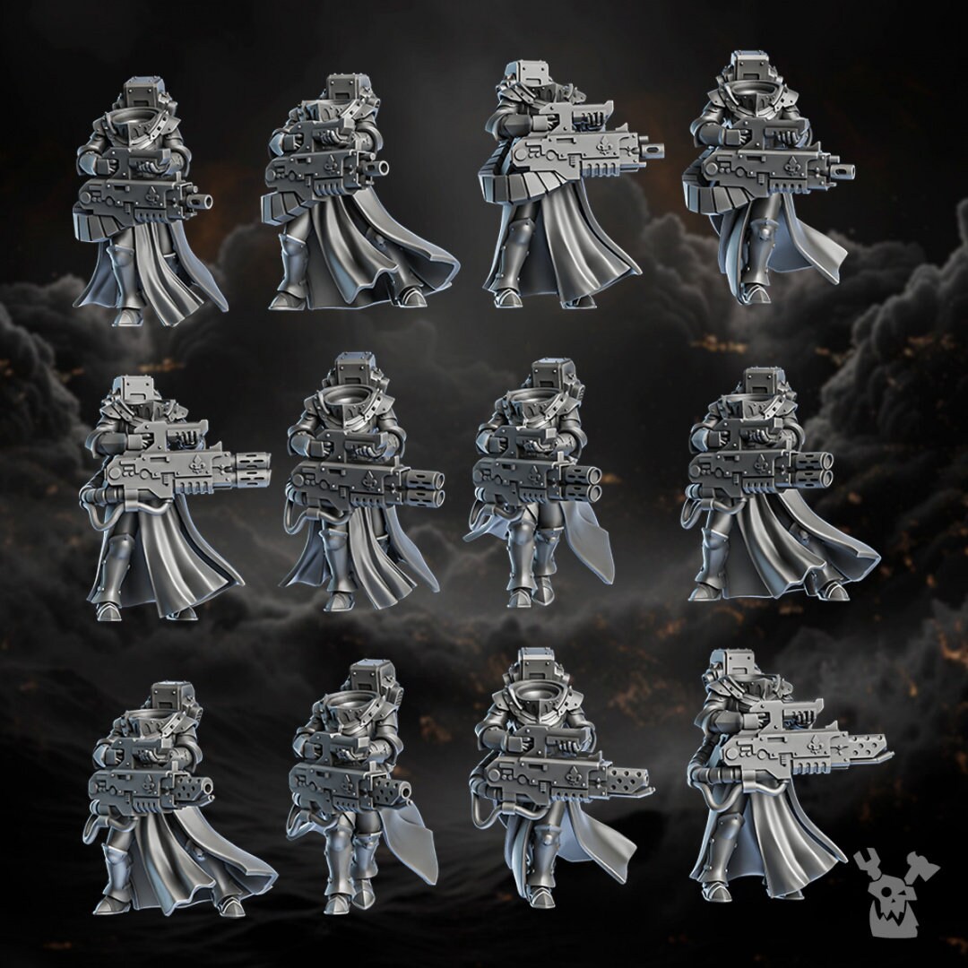 3d Printed Heavy Sisters Squad by Dakkadakka Miniatures - Etsy