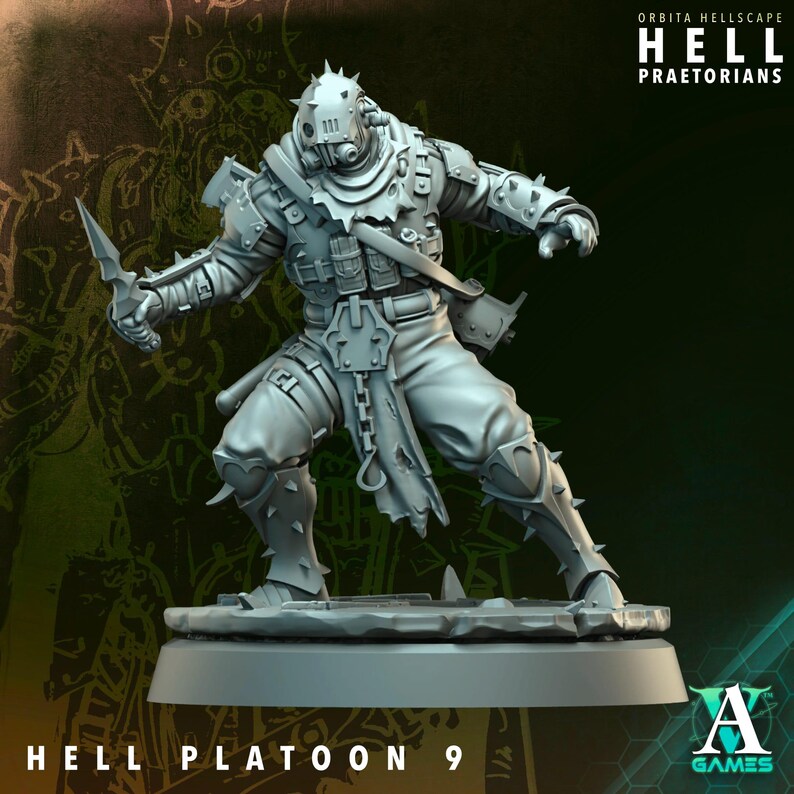 3D Printed Hell Platoon X11 by Archvillain Games - Etsy