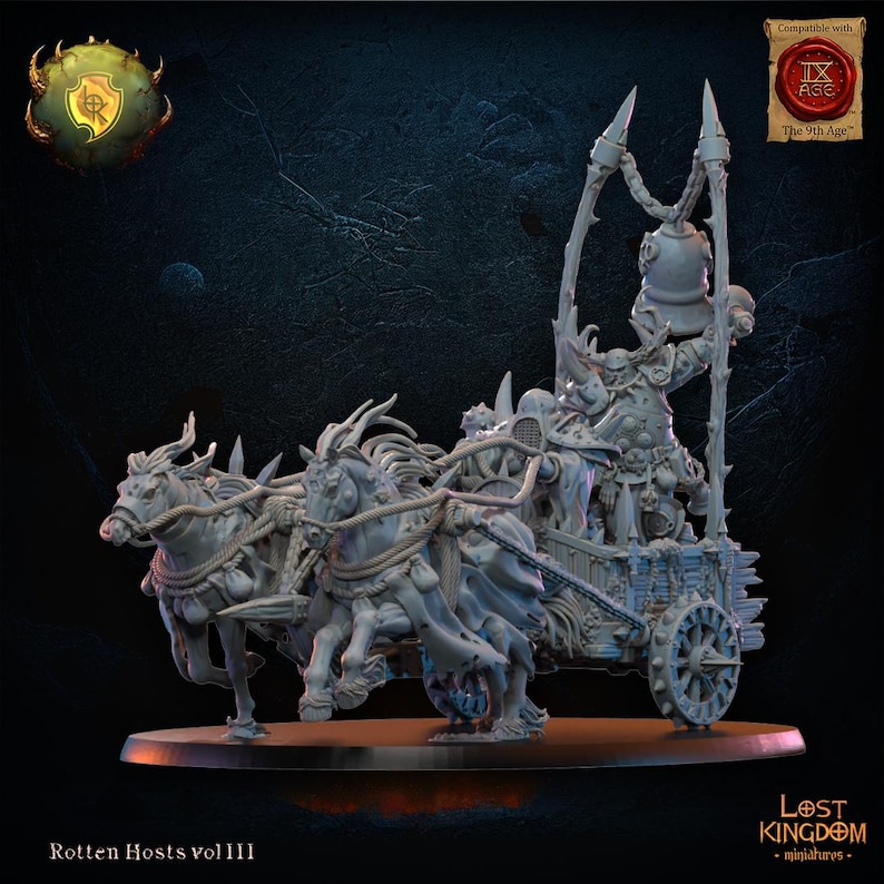 3d Printed Putrid Chariot by Lost Kingdom Miniatures - Etsy