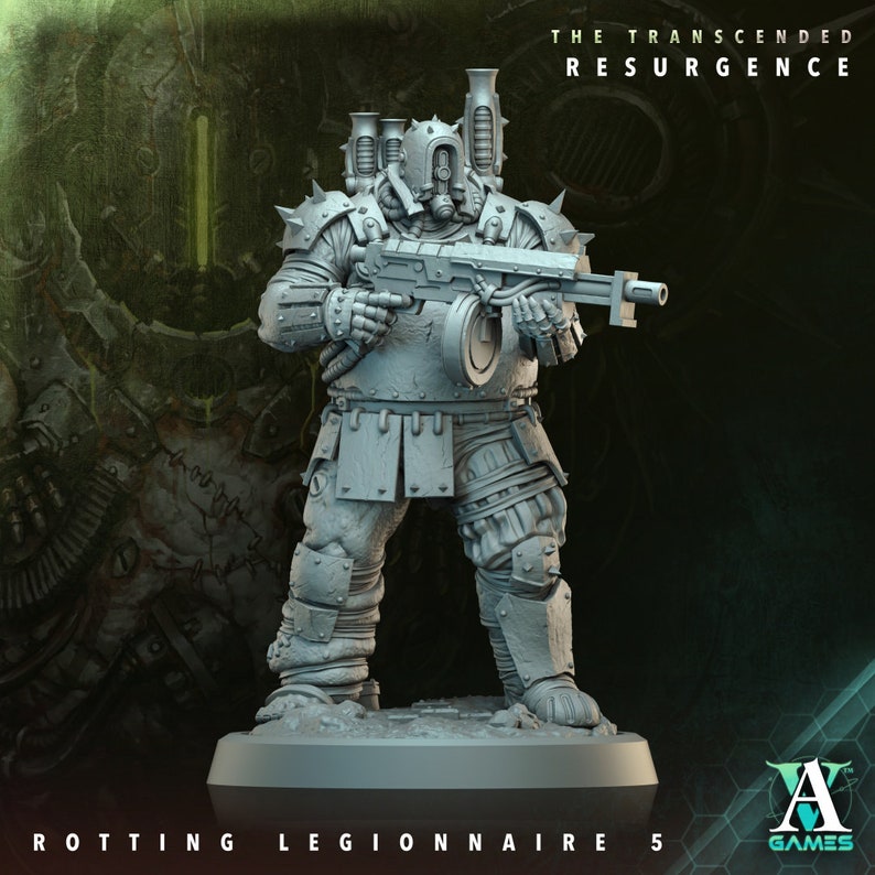 3D Printed Rotting Legionnaire by Archvillain Games - Etsy