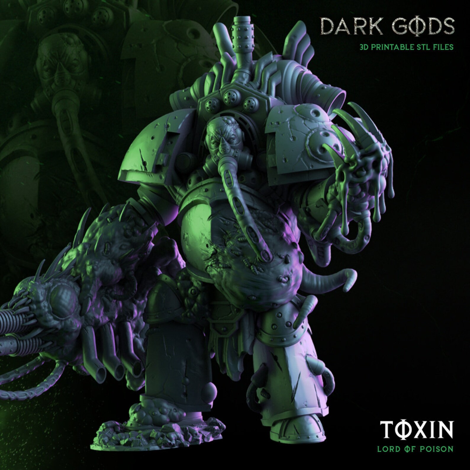 3D Printed Toxin and His Infected by Dark Gods Miniatures - Etsy