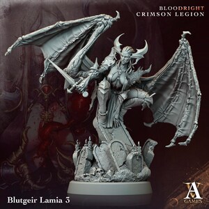 3D Printed Blutgeir Lamia by Archvillain Games - Etsy