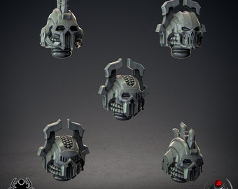 3D Printed Bloody Skulls Helmets by Eightlegsminiatures - Etsy