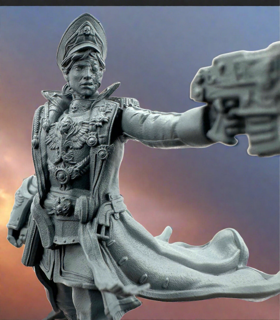 3D Printed Female Officer by 3dartguy Miniatures - Etsy