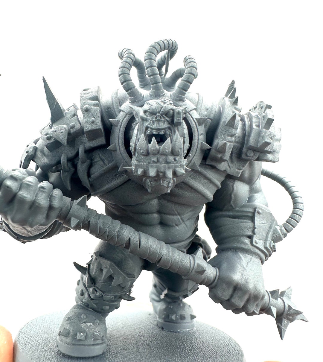 3d Printed Ork Brute Warboss by Meshbrain Labs Miniatures - Etsy