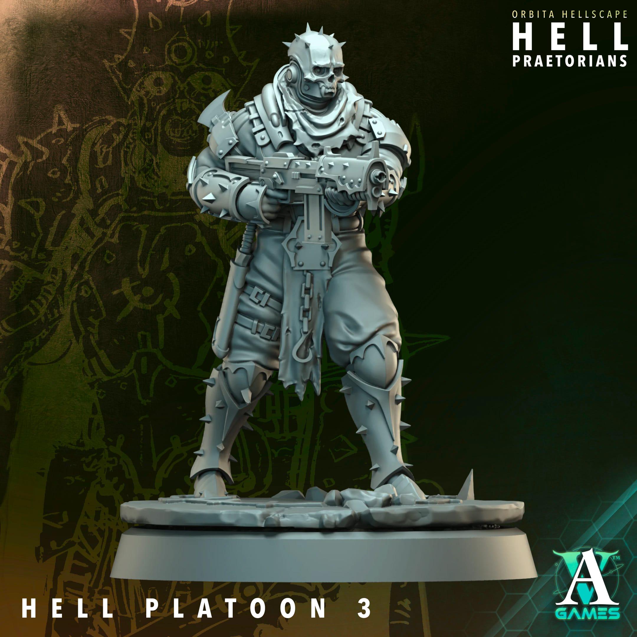 3D Printed Hell Platoon X11 by Archvillain Games - Etsy