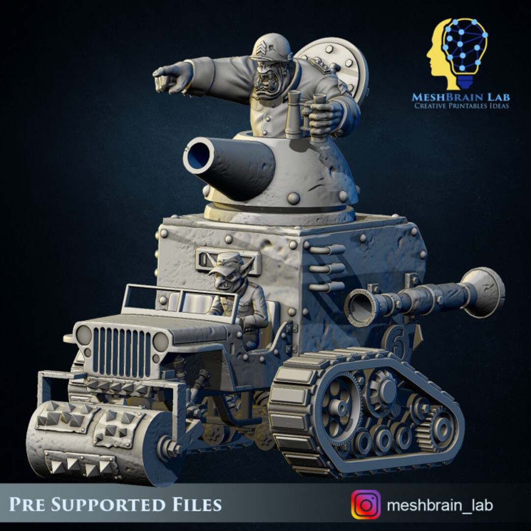3d Printed Ork Super Tank by Meshbrain Labs - Etsy