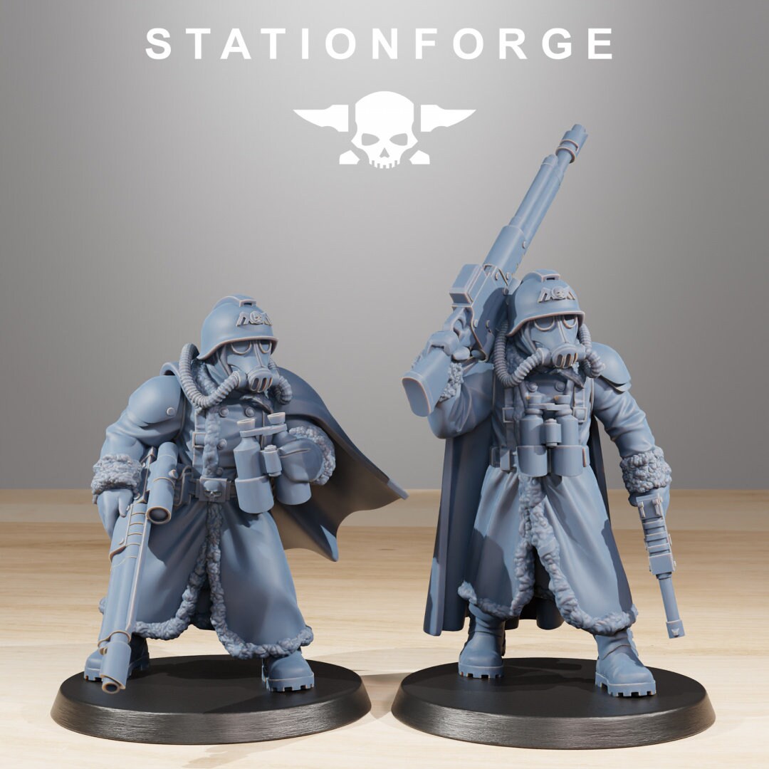3D Printed Grimguard Frostwatch Marksmen X10 by Stationforge Miniatures ...