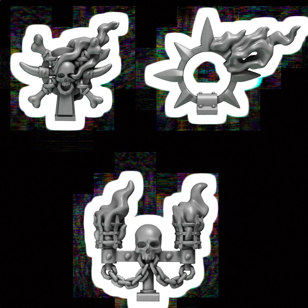 3d Printed Cursed Legion Decorations X9 by Greytide Studio - Etsy