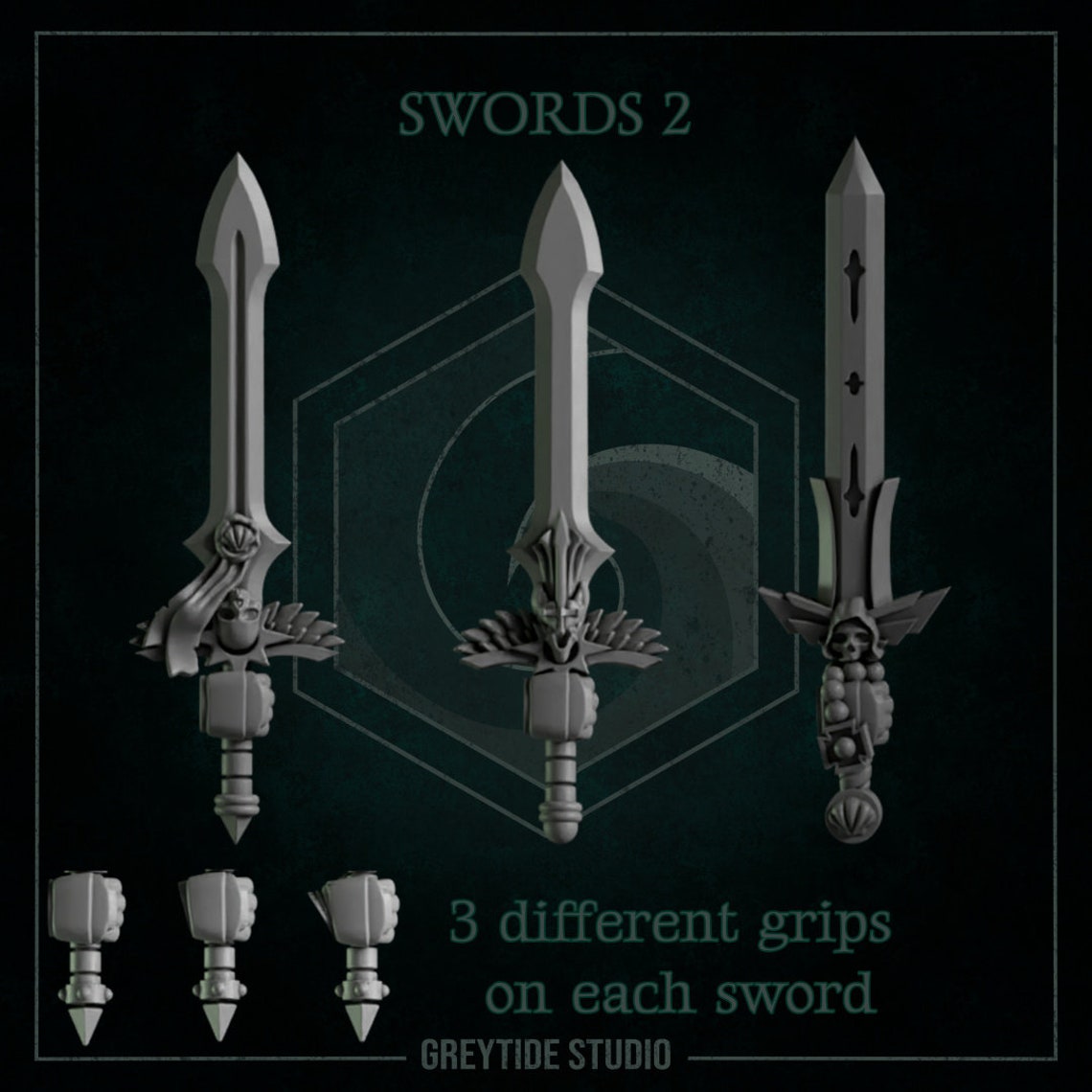 3d Printed Angel Wing Swords X9 by Greytide Studio - Etsy